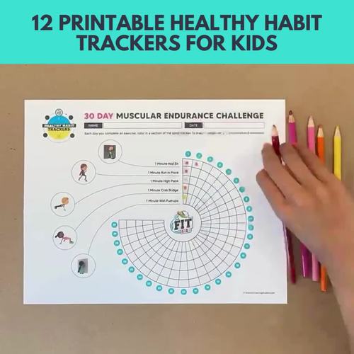 PE Exercise Worksheets: Healthy Habit Trackers by PE Power Pack | TPT