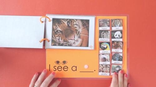 Zoo Faces Interactive Book and Sentence Formulation, Speech Therapy, Autism