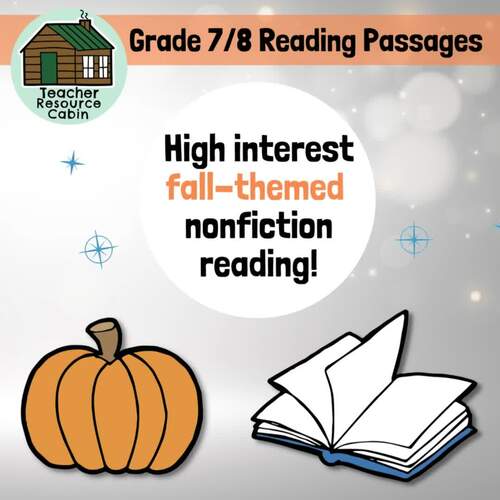 High Interest Nonfiction Reading Passages for Fall (Grade 7/8 Language)