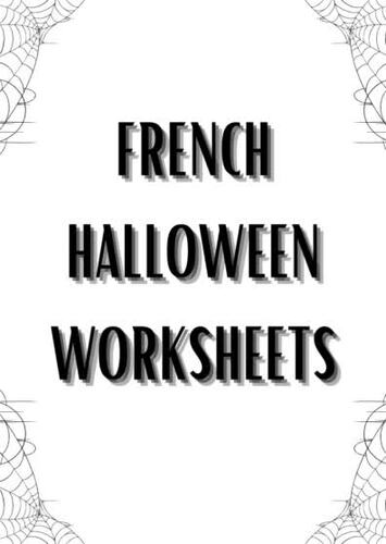 French Halloween Worksheets Activity by Worksheet Whisperer | TPT