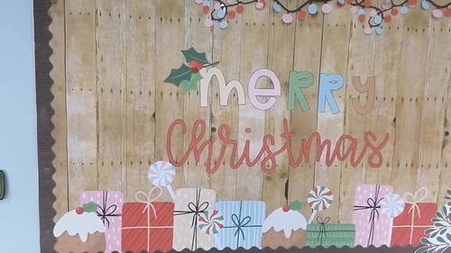 Christmas Bulletin Board Classroom Decor by The DecoCrafty Teacher