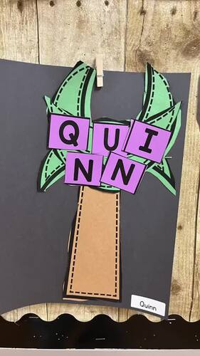 Chicka Chicka Boom Boom Tree | Editable | How Many Letters Craft