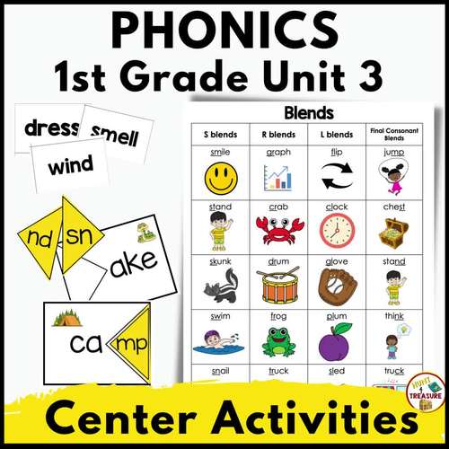 Benchmark Advance Phonics Anchor Charts and Activities | 1st Grade Unit 3