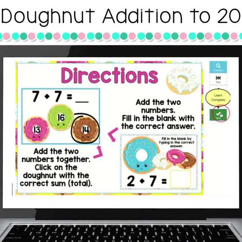 Addition Practice to 20 Boom Cards™ by K's Classroom Kreations | TPT