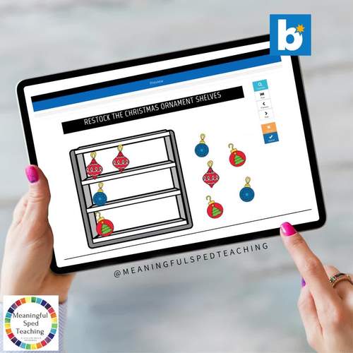 Christmas Life Skills Stock the Shelf Special Education Boom Cards™