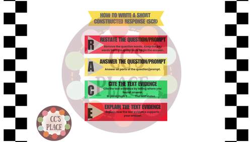 Informational Text passage with Short Constructed Response (SCR) by CCs ...