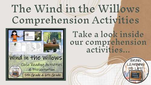 The Wind in the Willows Fiction Reading Comprehension | 5th Grade & 6th ...