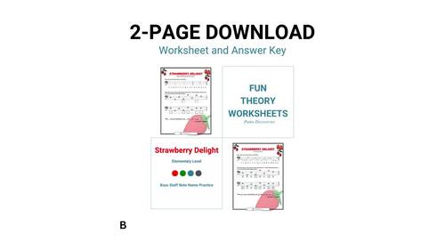 Strawberry Delights (Elementary Bass Note Names) by Piano Discoveries