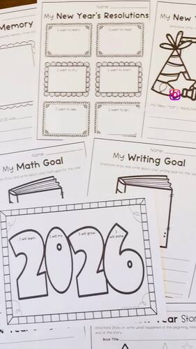 New Year Activities 2026 Reading Writing Craft New Years Goal ...