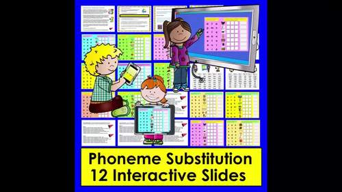 Phoneme Substitution Google Slides K/1 Digital Center PDF with LINK SoR