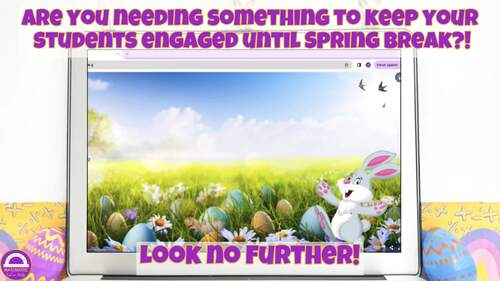 Fraction Operations Easter Spring Escape Room Add Subtract Myltiply Divide