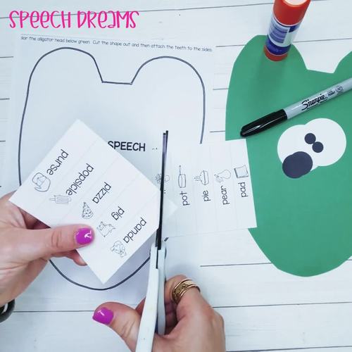 Alligator Speech Therapy Craft | Selfish Crocodile or Crocodile Dentist