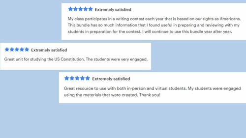 United States Constitution Complete Unit Bundle by The Teacher's Prep