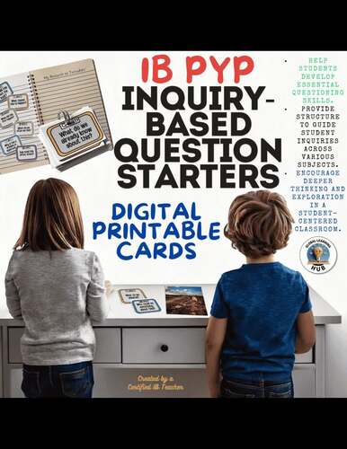 IB PYP Inquiry-Based Question Starters Discussion Prompts Exit Tickets ...
