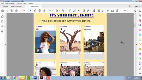 First lesson of the year. Online English lesson. Back to school | TPT