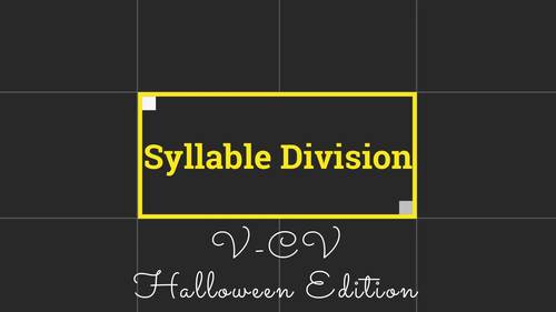 Halloween VCV Orton Gillingham Syllable Division BOOM Divide V-CV Tiger ...