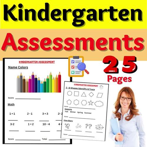 Kindergarten Report Card Assessments Activity Resource School by ...