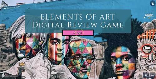 Digital Review Game - Elements of Art Interactive Review Game | TpT