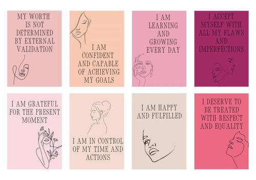 Embrace Yourself | 32 Empowering Affirmation Cards by The Digivita