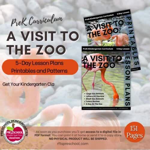 ZOO | Activities for Preschool and Pre-K - K | 5-Day Lesson Plans
