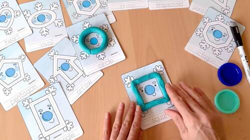 Snowflake Shape Playdough Cards - Christmas Activities for Kids Winter ...