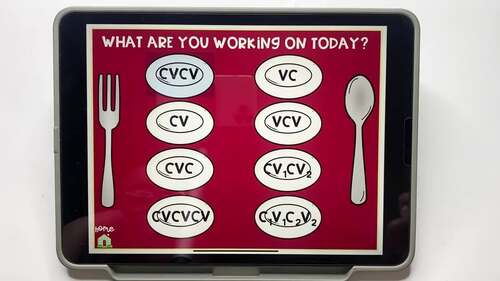 Digital Thanksgiving Apraxia Activity by Speech Tea | TPT