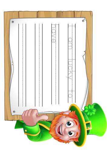 I Am Lucky March Writing by Early Learning Amazing | TPT