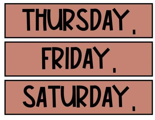 Rainbow Classroom Flip Calendar with Two Fonts and Editable Version