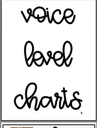 Voice Level Chart Posters Varsity Patch Letter Classroom Management