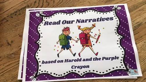 Writing Lesson for Narratives with 'Harold and the Purple Crayon'