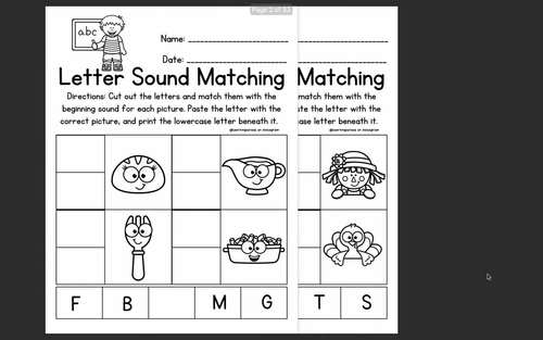Thanksgiving Morning Work No Prep Worksheets - PreK, Kindergarten, First