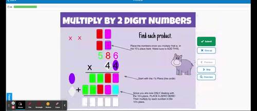 Multiply 3 digits by 2 digits Boom Card Activity/5.NBT.B.5 by Math Mom ...