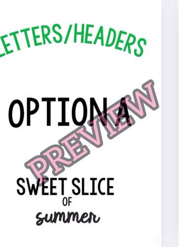 Interactive Summer Bulletin Board : Watermelon & Lemon themed by Mighty ...