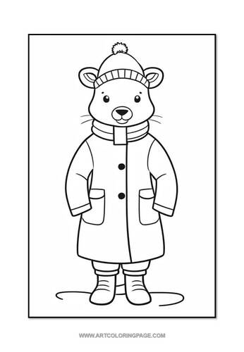 Cute Winter Animal Coloring Pages for Kids – 100 Pages: Vol. 4 by ...