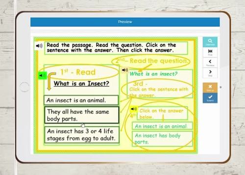 Reading Comprehension: Insects (BOOM CARDS) by Living and Loving Primary