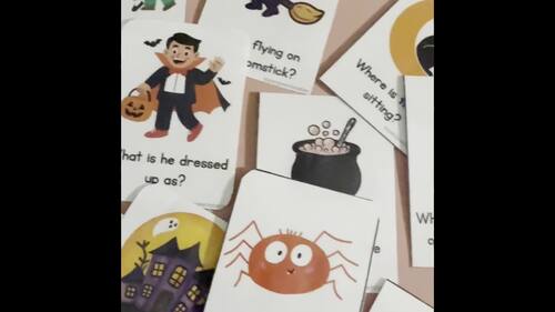 Halloween WH- Questions | Speech Therapy Language Activity | WH ...