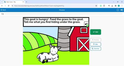 Initial /g/ Feed the Grass to the Goat. by Creative Speech Language ...