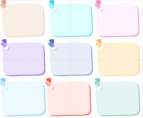 Notepad Clipart 13, Sticky Note Clipart, Notepad text frames, 95 PNG's