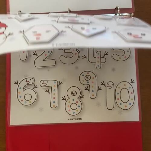 Snowman Winter Themed Toddler Busy Book Activity pages, Learning Binder ...