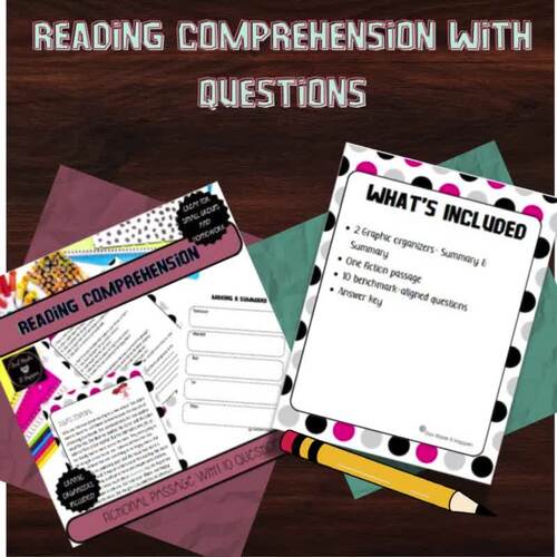 Engaging Elementary Reading Comprehension Packet: Improve Skills Now!