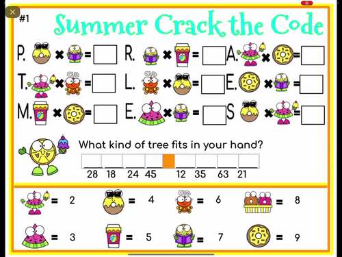 Summer Multiplication Activity | Math Center by Teaching Mini People