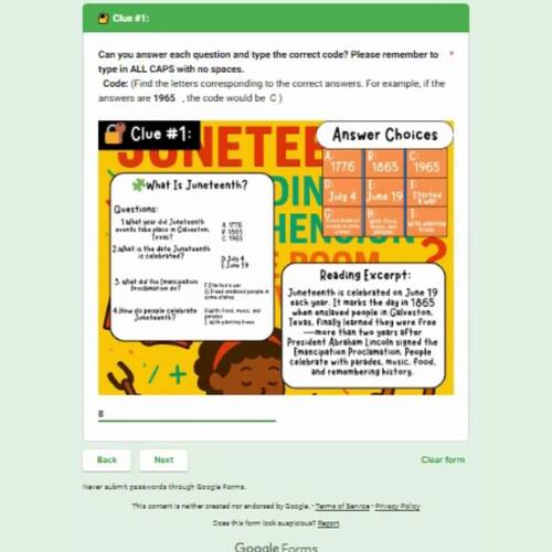 Juneteenth Reading Escape Room | End-of-Year Comprehension Activity