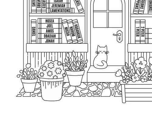 Books of the Bible Coloring Tracker | Bible Reading Chart by Little Stuff