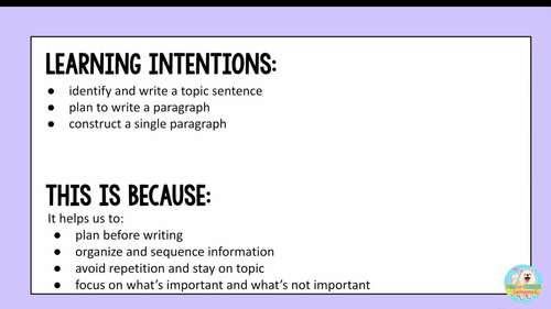 Grades 4-6 The Writing Revolution® | Digital Slides - Single Paragraph ...