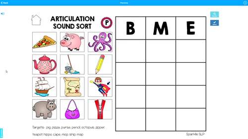 Articulation Boom Cards™️ for Speech Therapy | Speech Sound Sort | Digital