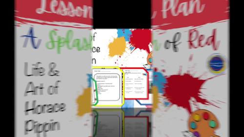 A Splash of Red The Life and Art of Horace Pippin Lesson by Mrs Lena