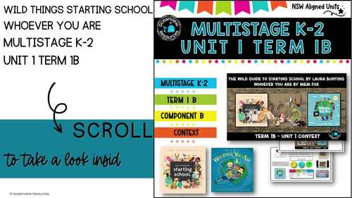 WILD GUIDE TO STARTING SCHOOL Multi-age K-2 Unit 1 comp B TERM 1B NSW DET