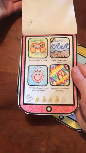 After Spring Break 3-D Writing & Art Activity: Spring Break Selfies
