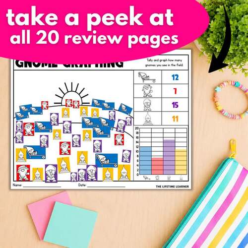 3rd Grade Summer Math Packet Test Prep Activities End of Year Math Review