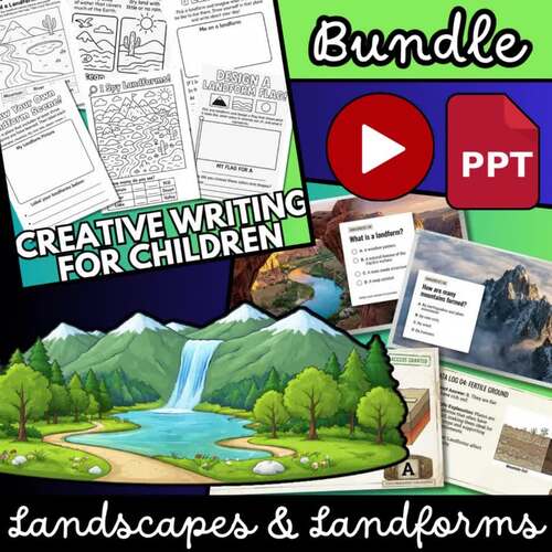 Landforms and Landscapes Bundle | Escape Room + Geography Activities K–3